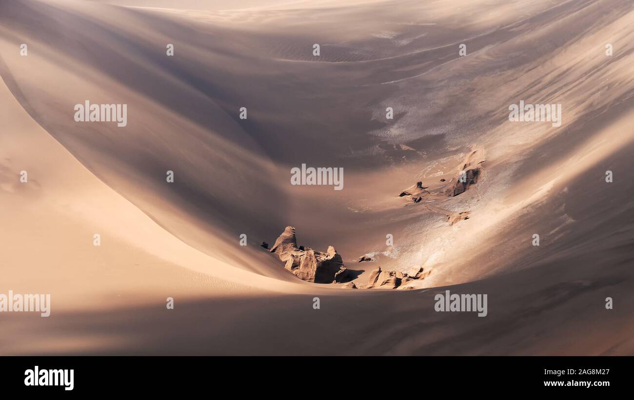 a rare sand stone in lut desert Stock Photo - Alamy