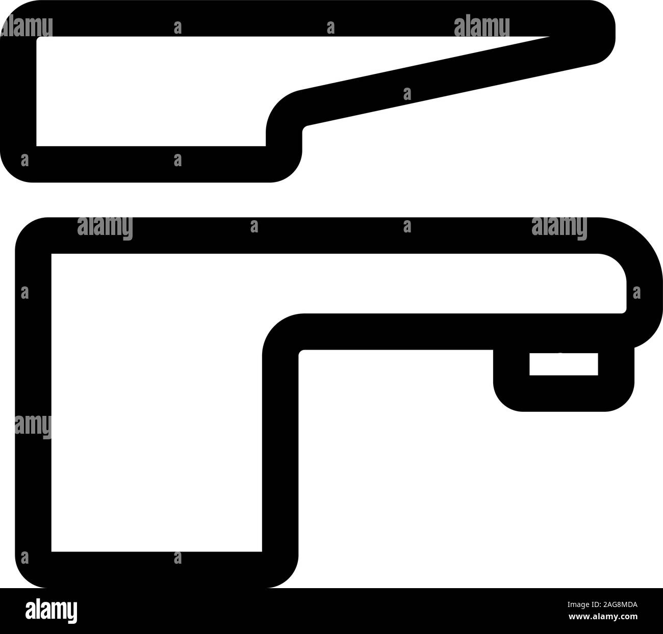 Water mixer icon vector. Isolated contour symbol illustration Stock ...