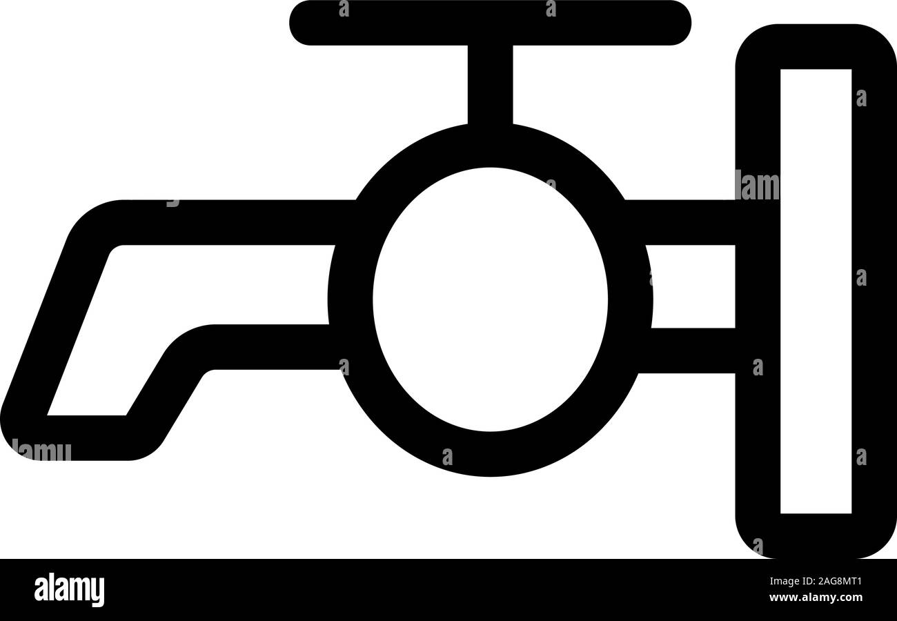 Water mixer icon vector. Isolated contour symbol illustration Stock ...