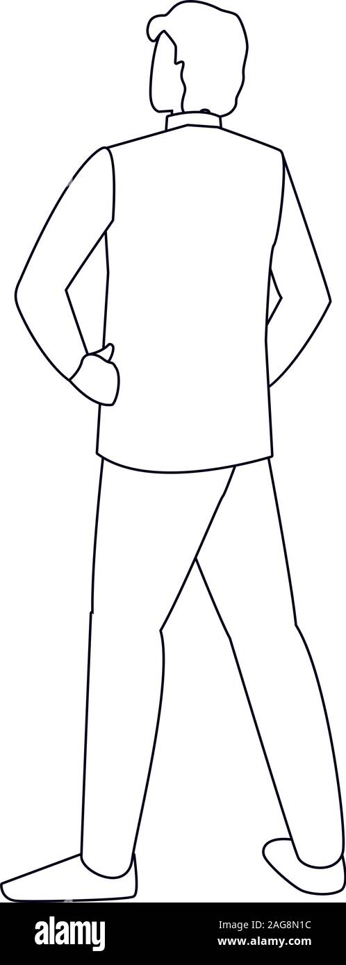 Avatar man of back design, Boy male person people human social media ...