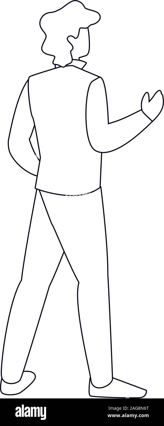 Avatar man of back design, Boy male person people human social media ...