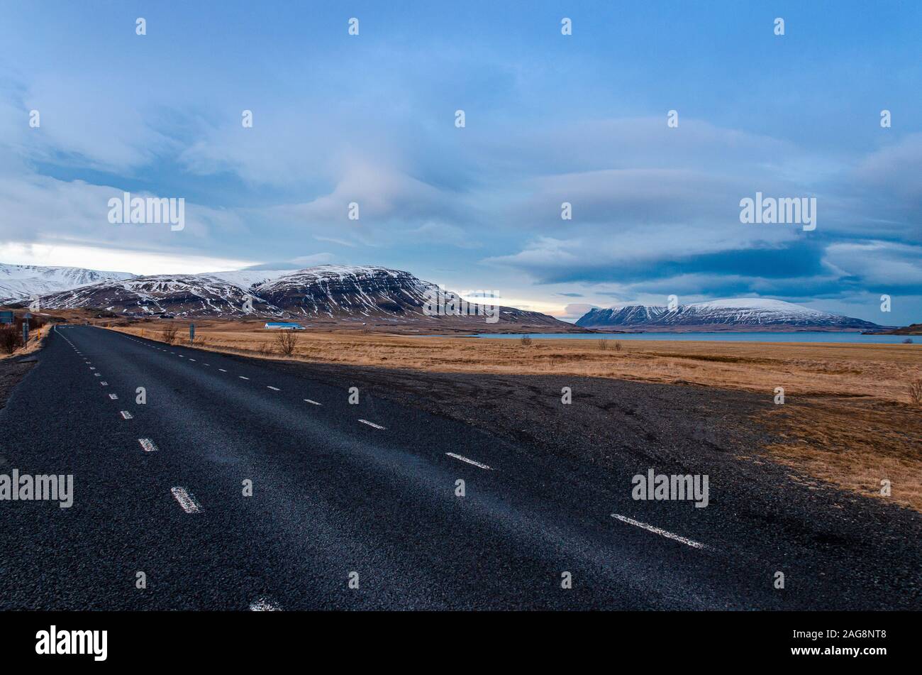 Traditional empty, quiet, calm, clean, beautiful, spectacular roads of ...