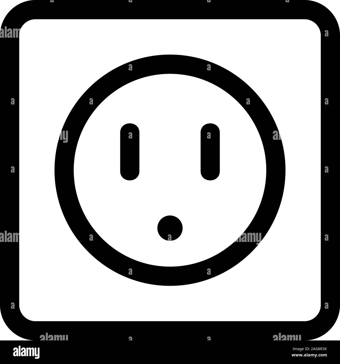 Outlet icon vector. Isolated contour symbol illustration Stock Vector ...