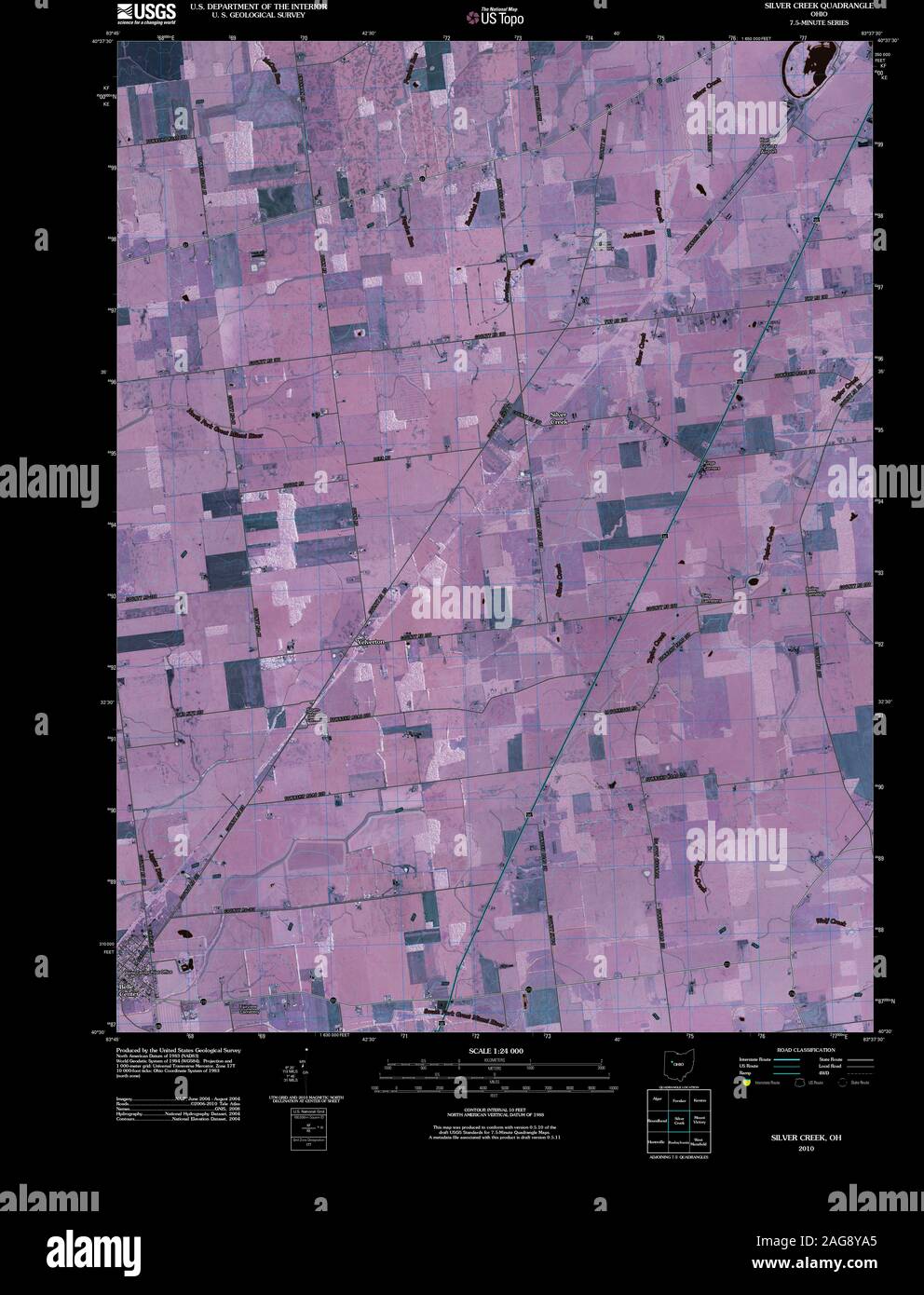 Silver creek map hi-res stock photography and images - Alamy