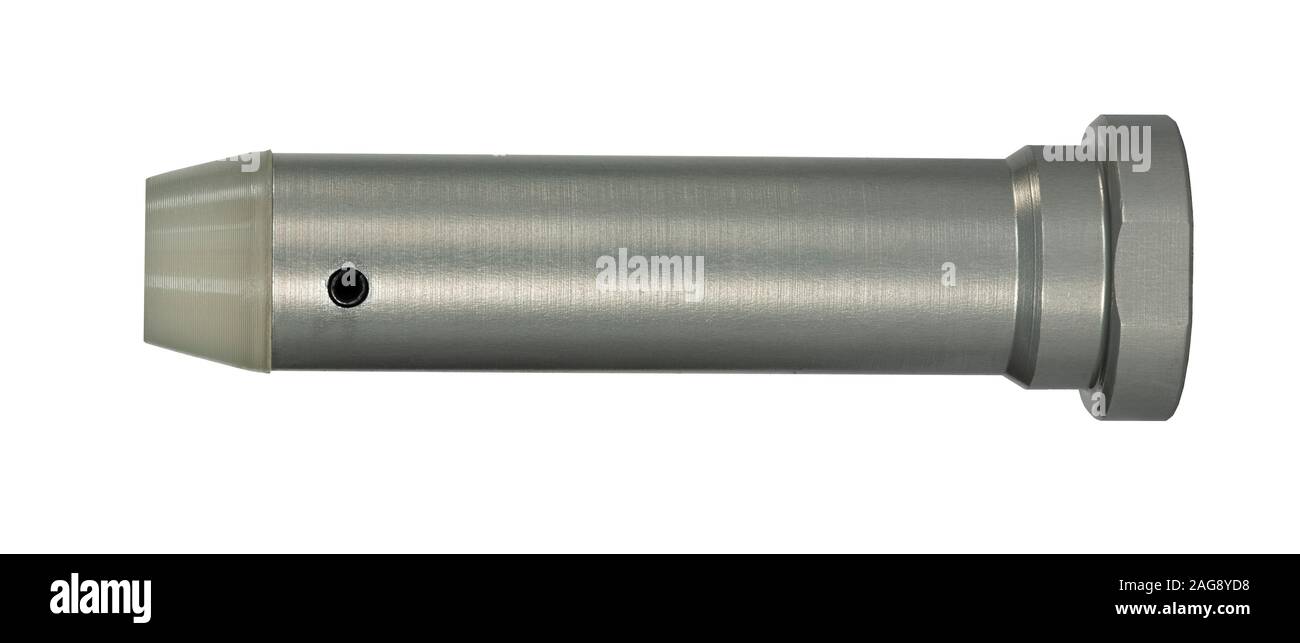 Heavy buffer weight for an AR-15 isolated on white Stock Photo - Alamy