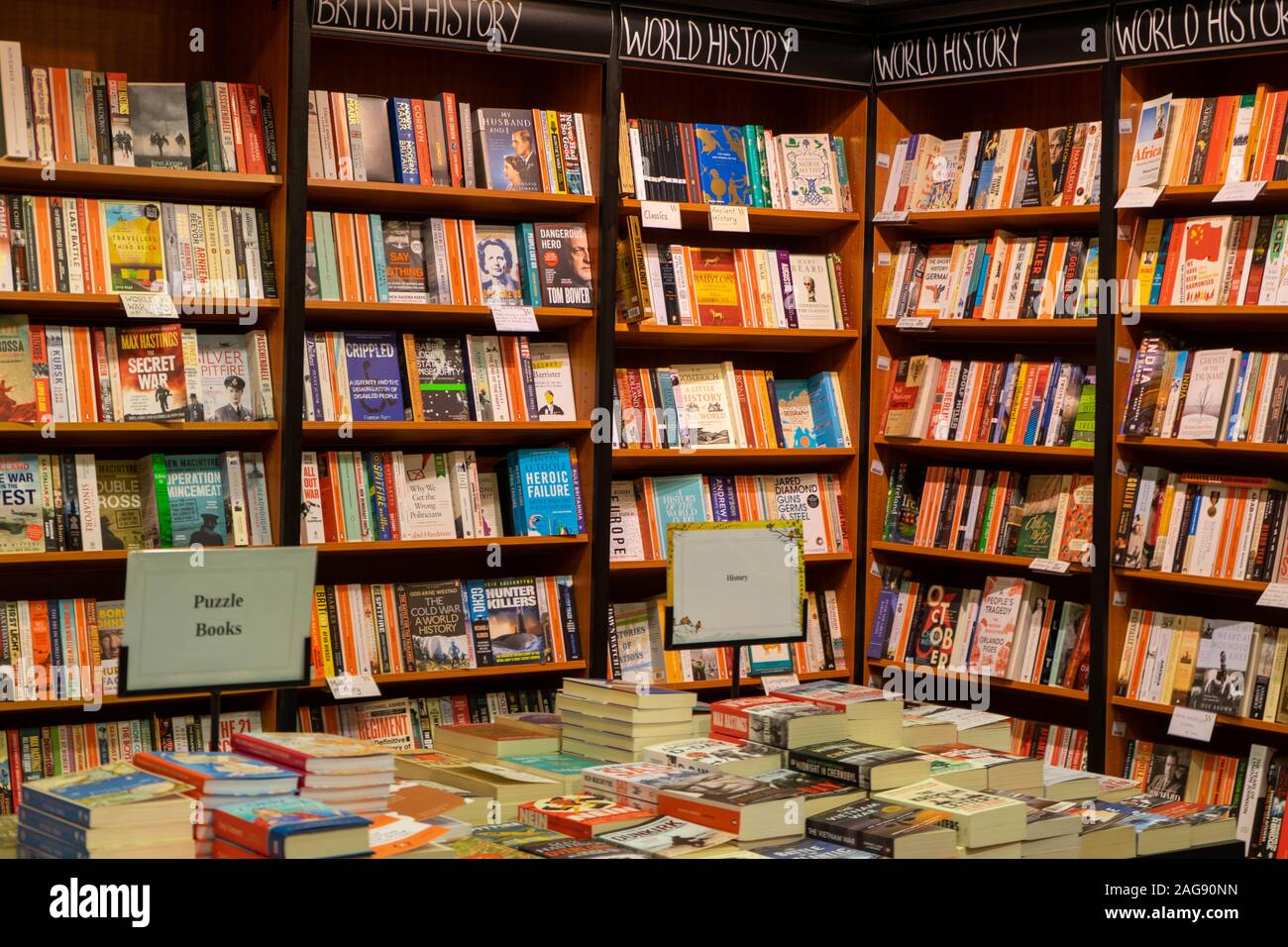 Stack Of Books In Book Shop High Resolution Stock Photography and ...