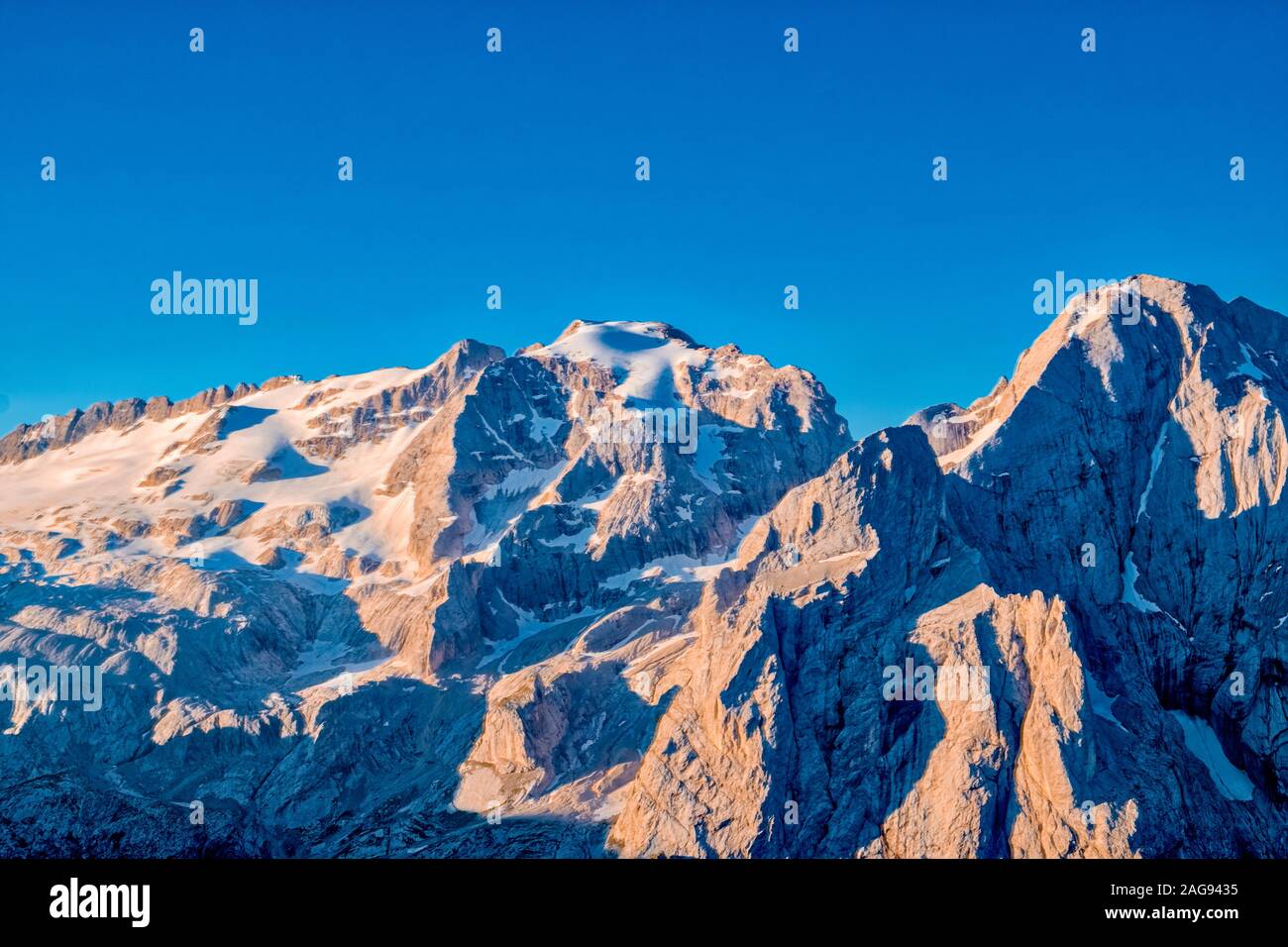 Marmolada pordoi pass sunrise hi-res stock photography and images - Alamy