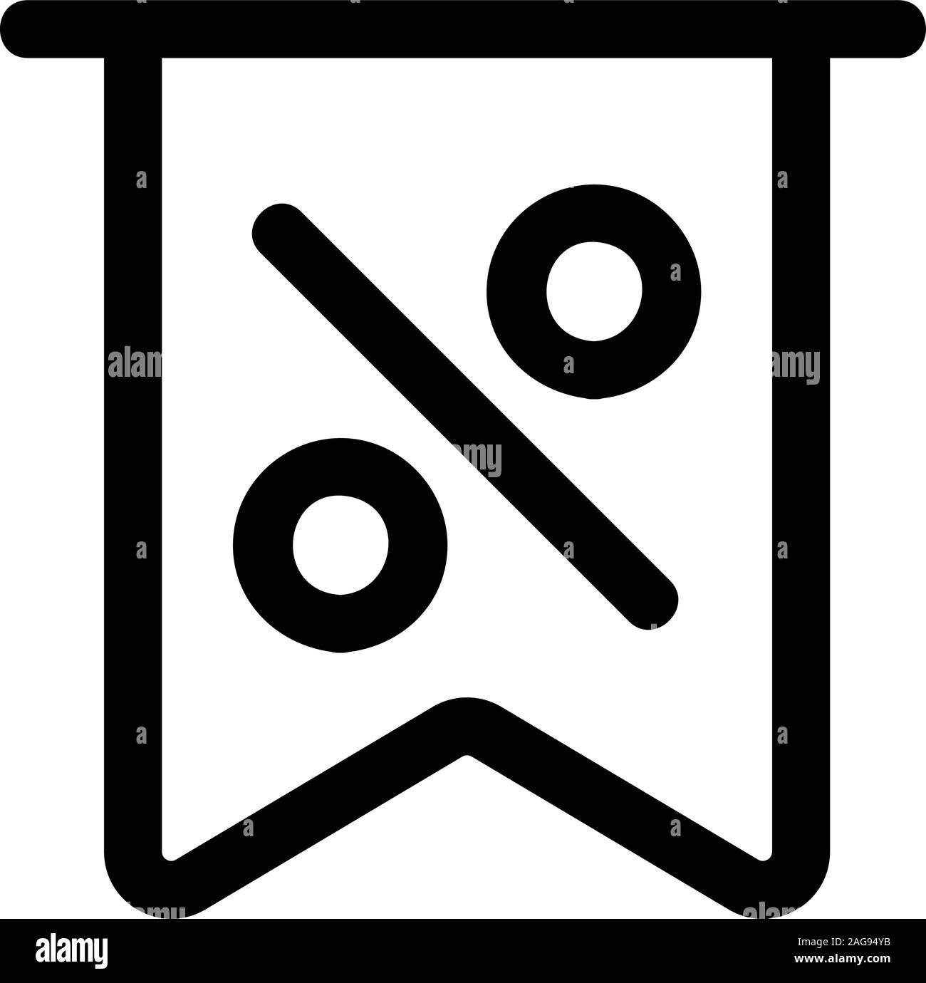Discount icon vector. Isolated contour symbol illustration Stock Vector ...