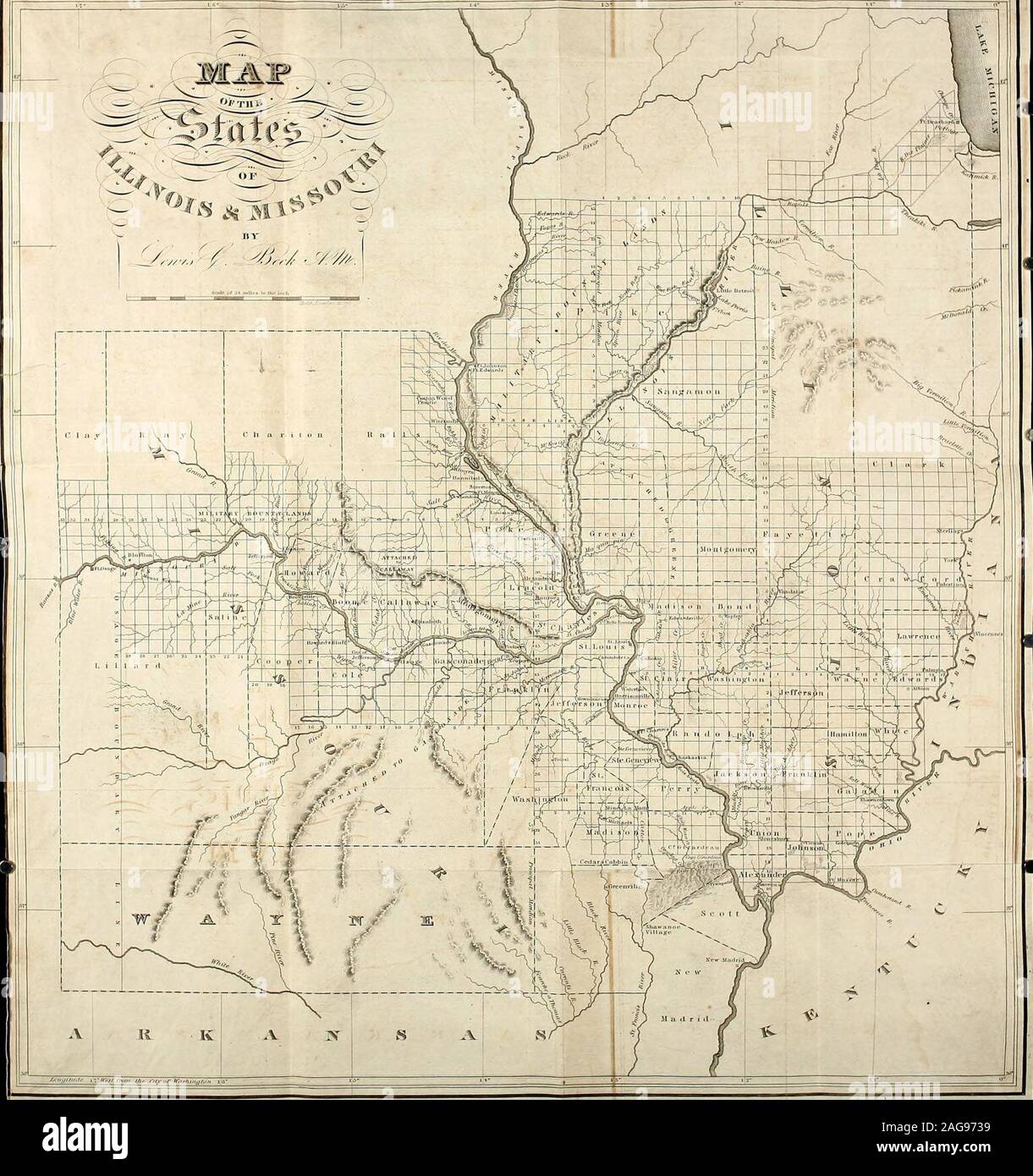 Map of crooked river hi-res stock photography and images - Alamy
