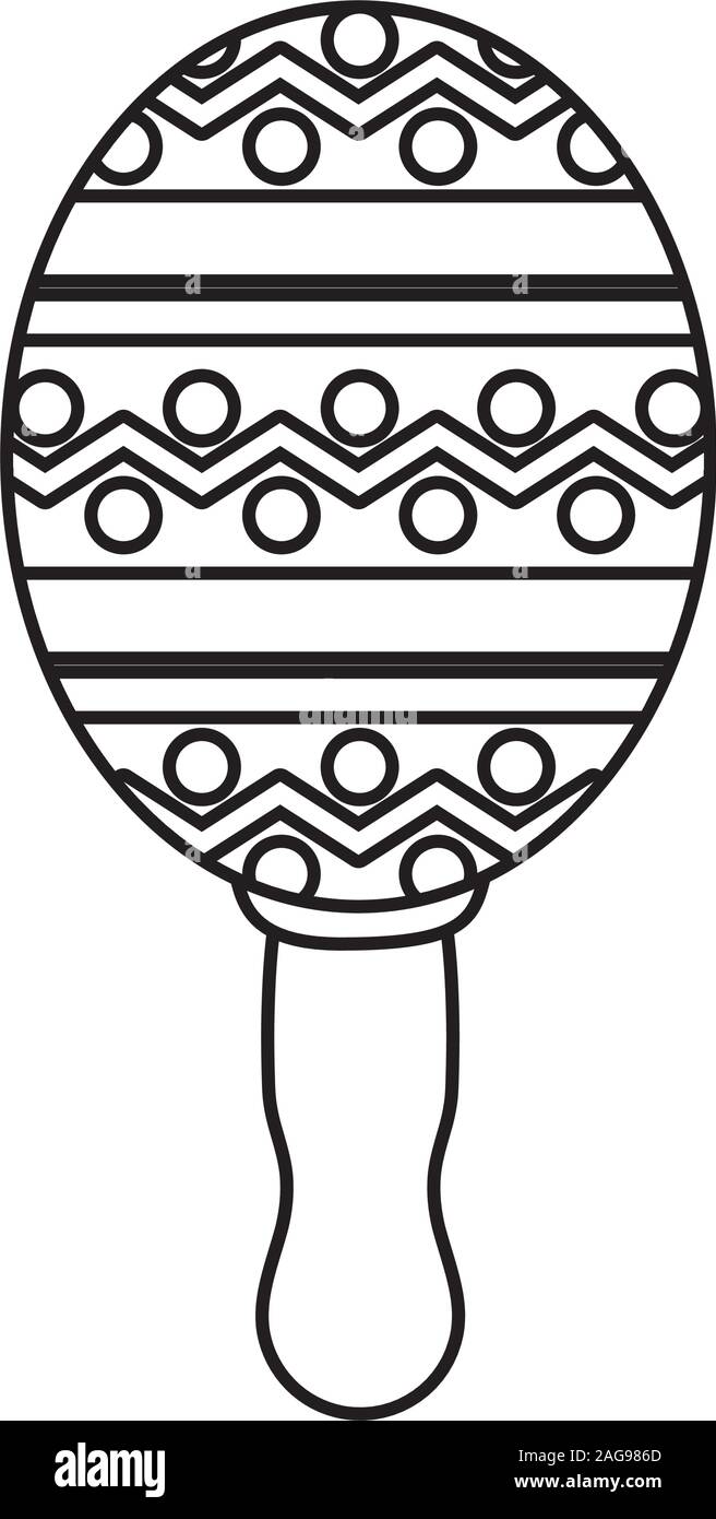 Mexican maraca design, Mexico culture tourism landmark latin and party ...