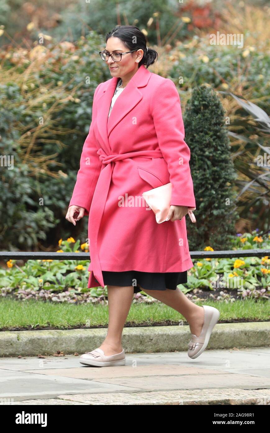 Home Secretary Priti Patel arrives at 10 Downing Street, London Stock ...