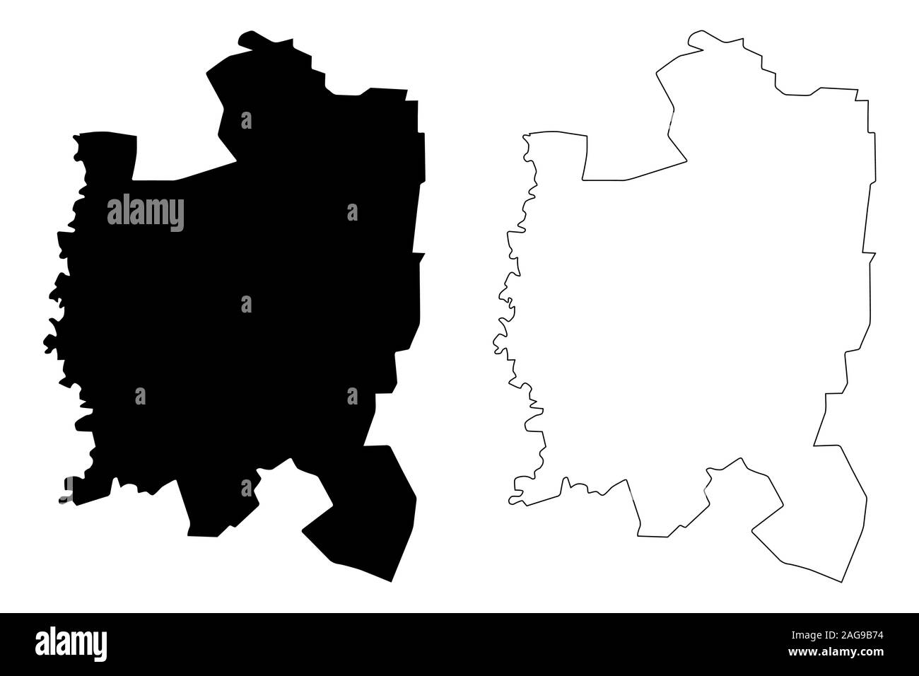 Leova District (Republic of Moldova, Administrative divisions of Moldova) map vector ...