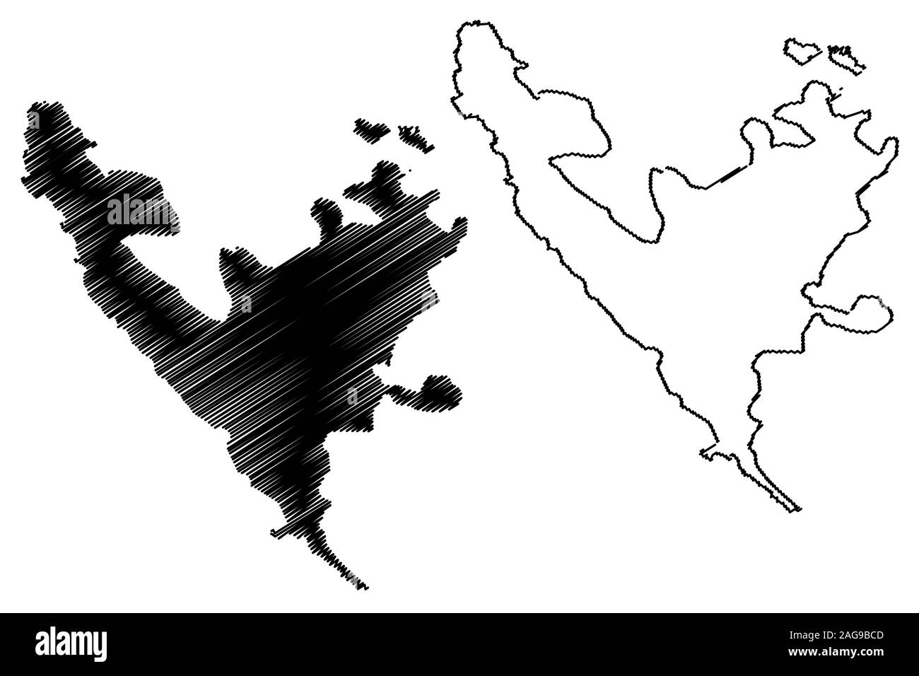 Federation of Bosnia and Herzegovina (BiH, Bosnia–Herzegovina) map ...