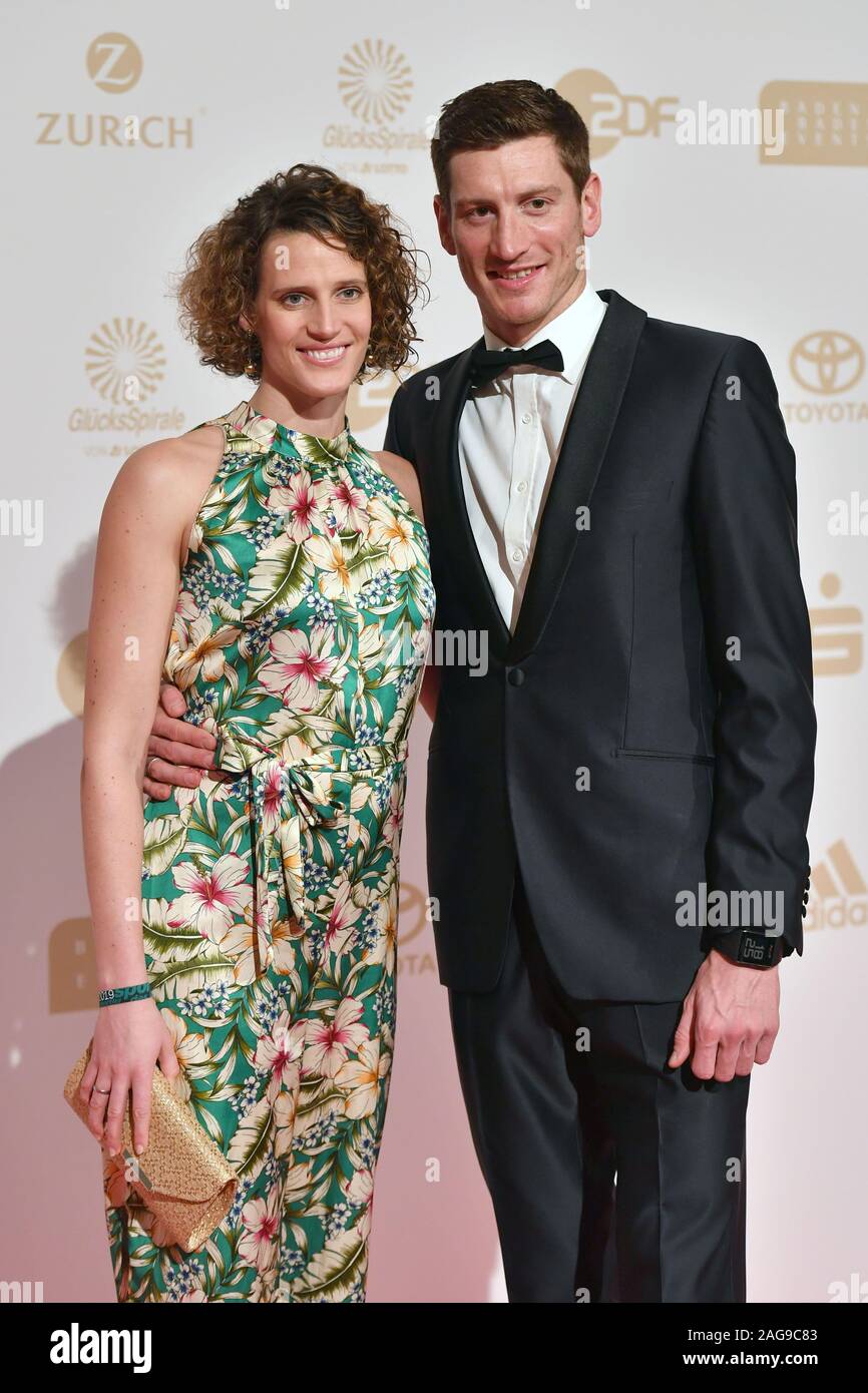 Lena SCHOENEBORN (Moderne Fuenfkaempferin) with Alexander NOBIS. Red ...