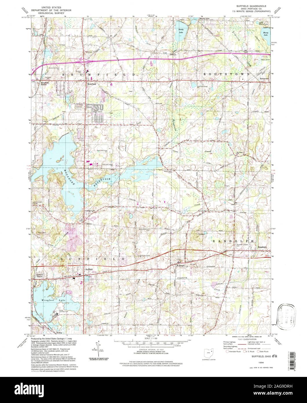 Map of suffield hi-res stock photography and images - Alamy