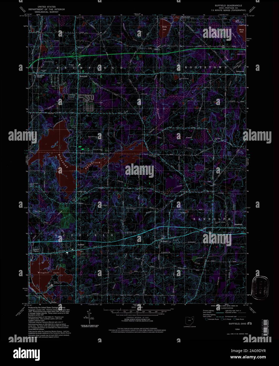 Map of suffield hi-res stock photography and images - Alamy
