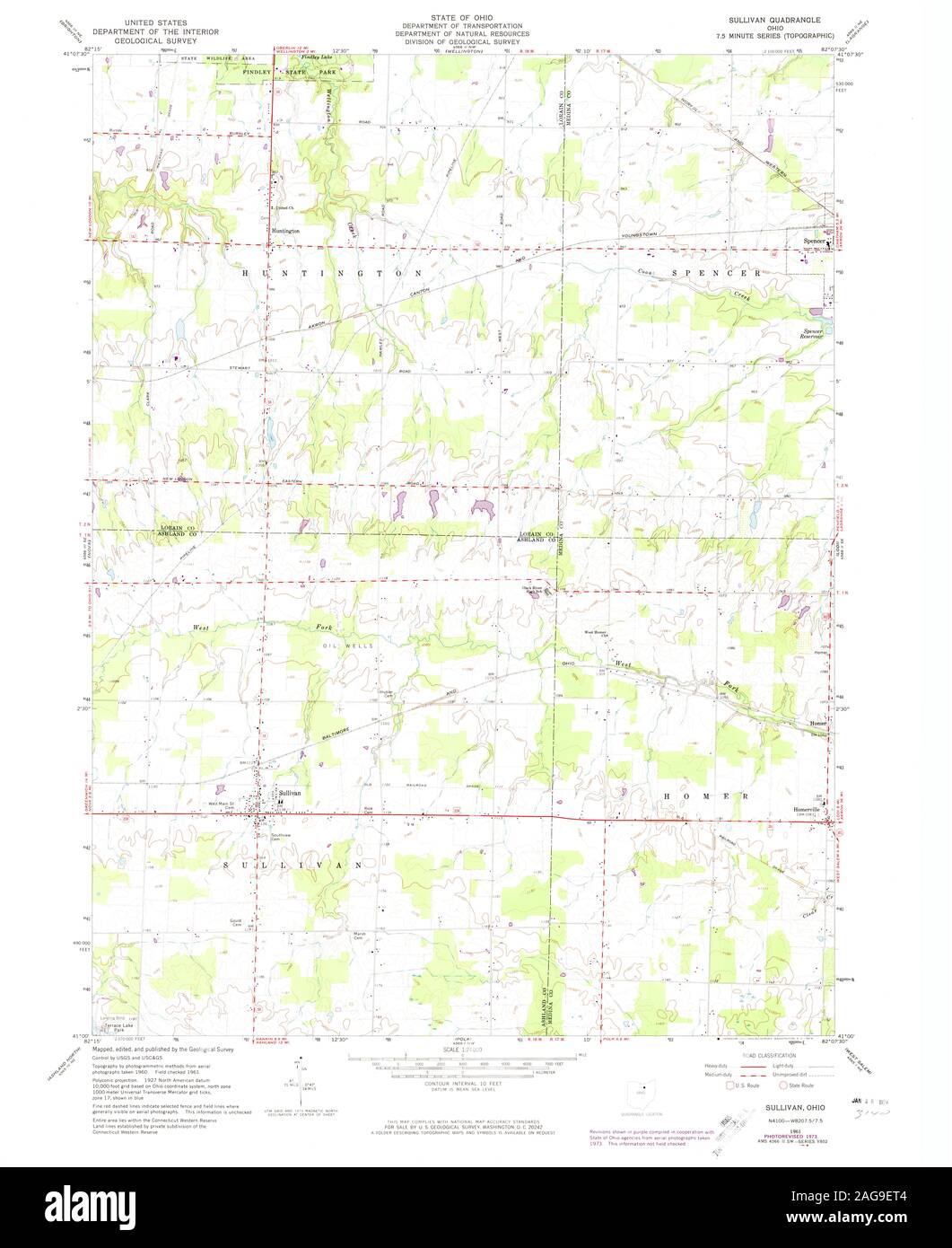 Sullivan ohio map hi-res stock photography and images - Alamy