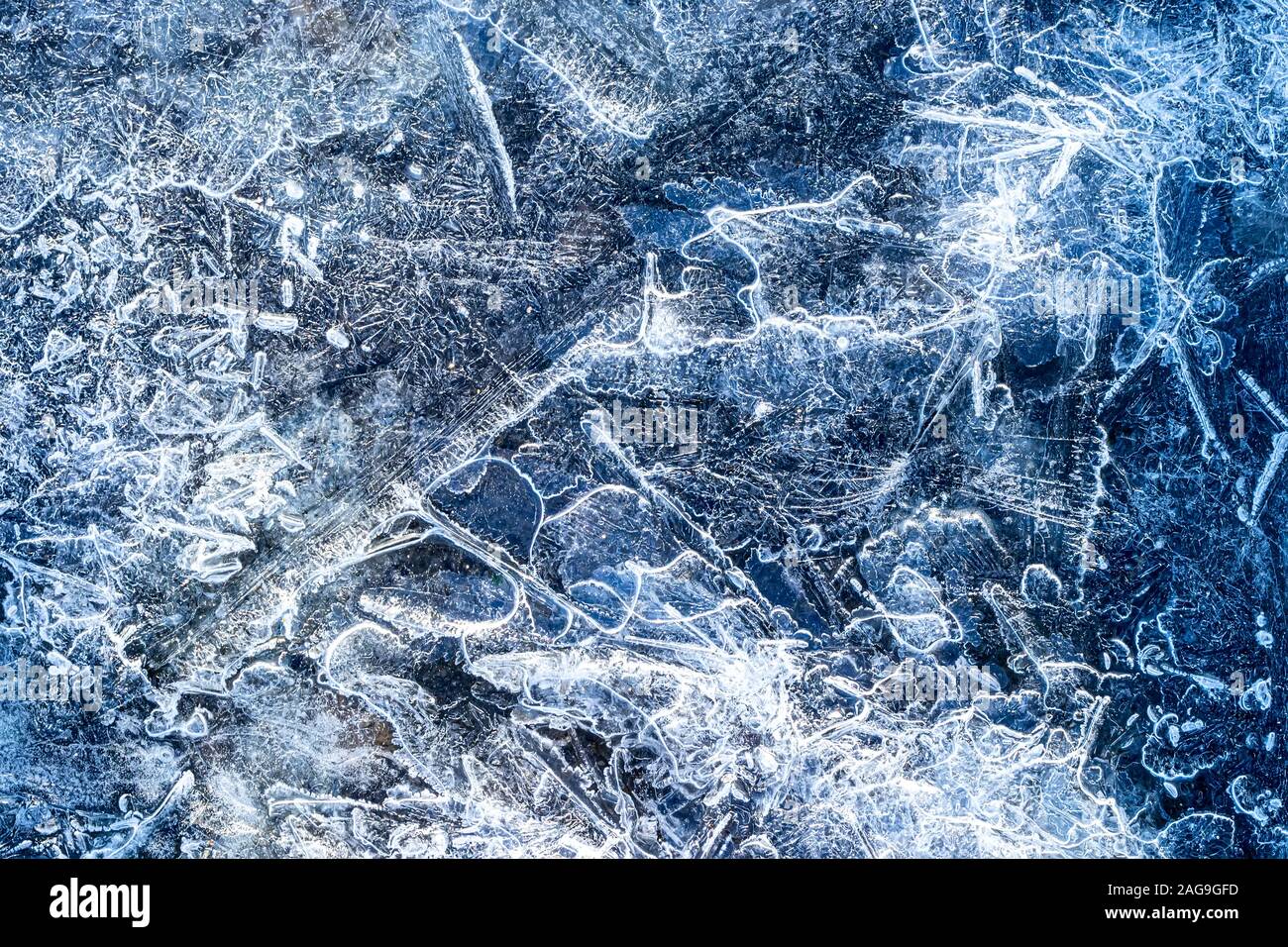 Texture of ice in the winter. Abstract background for design ...