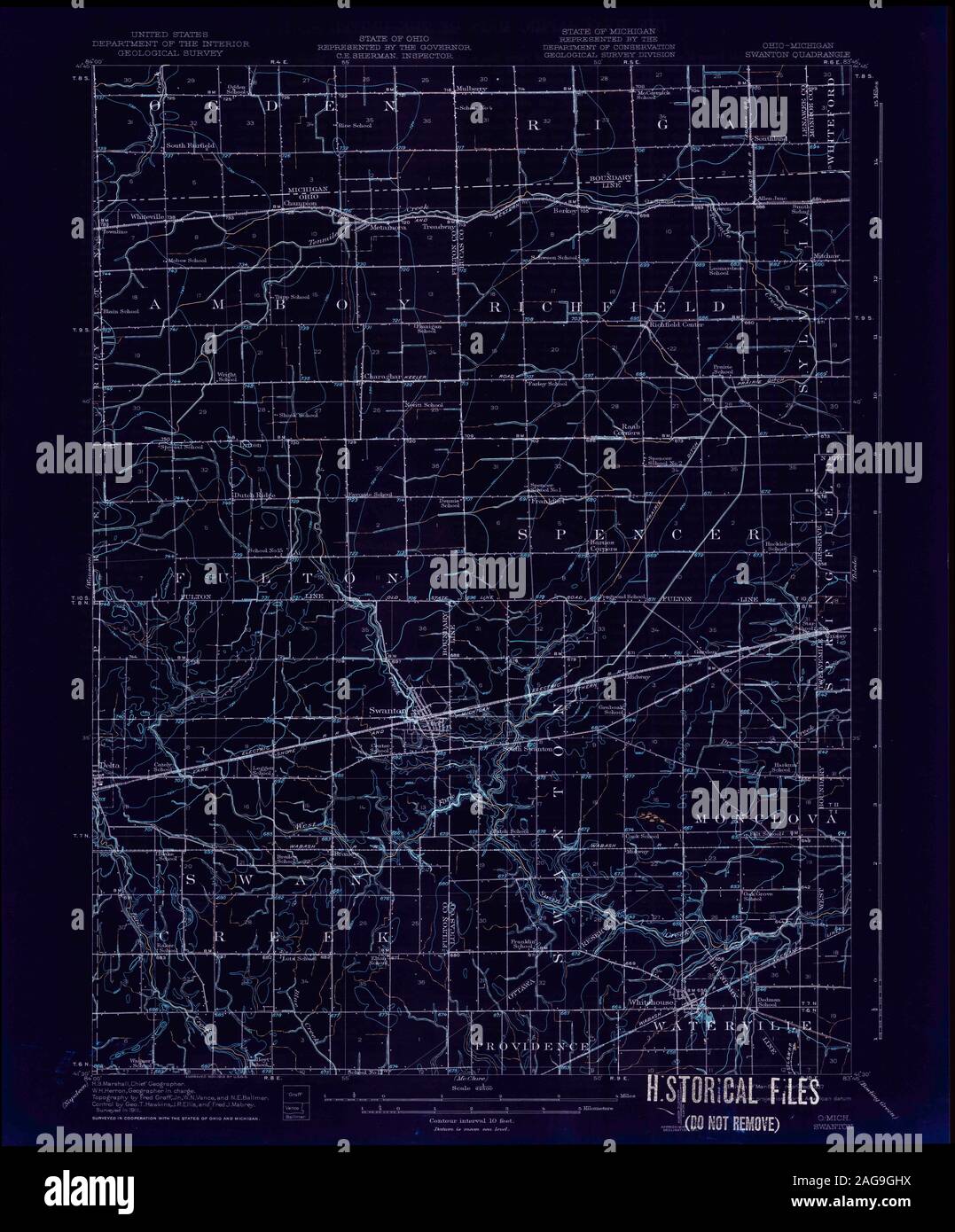 Map of swanton hi-res stock photography and images - Alamy