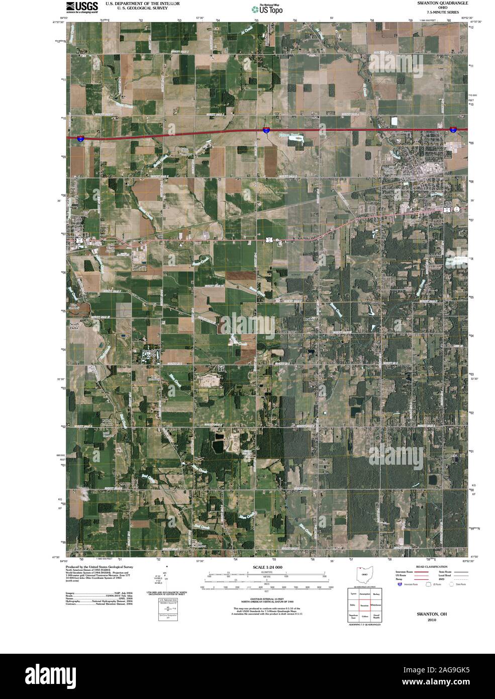 Swanton map hi-res stock photography and images - Alamy