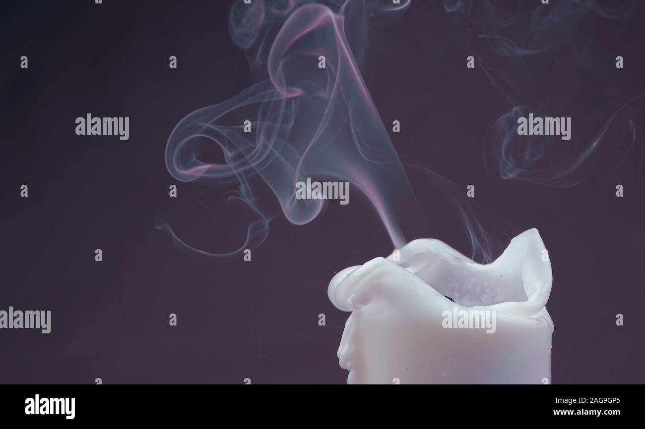 White abstract smoke isolated on black background Stock Photo - Alamy