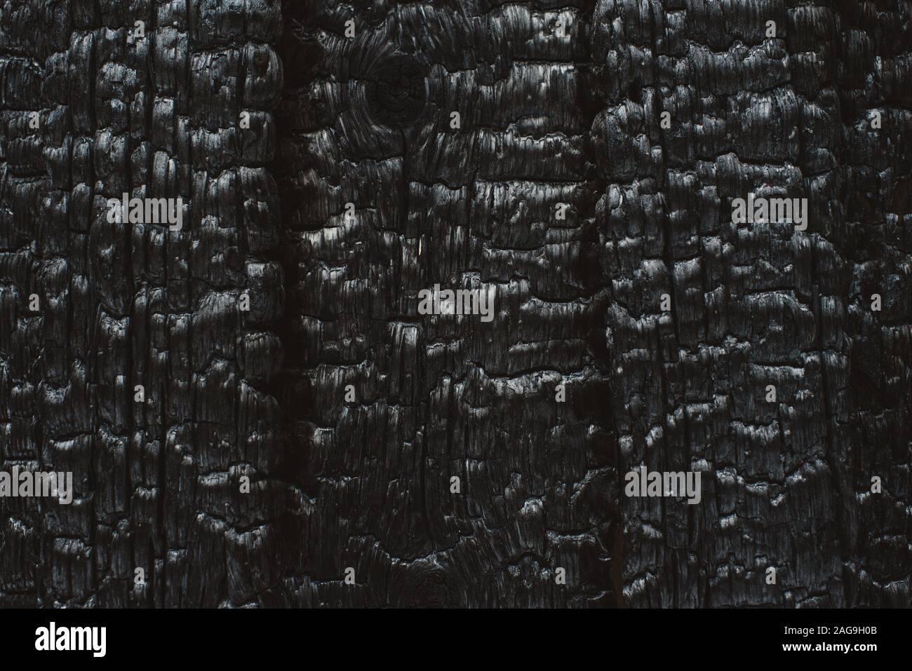 Charred wooden plank wall. Background close-up. Texture Stock Photo - Alamy