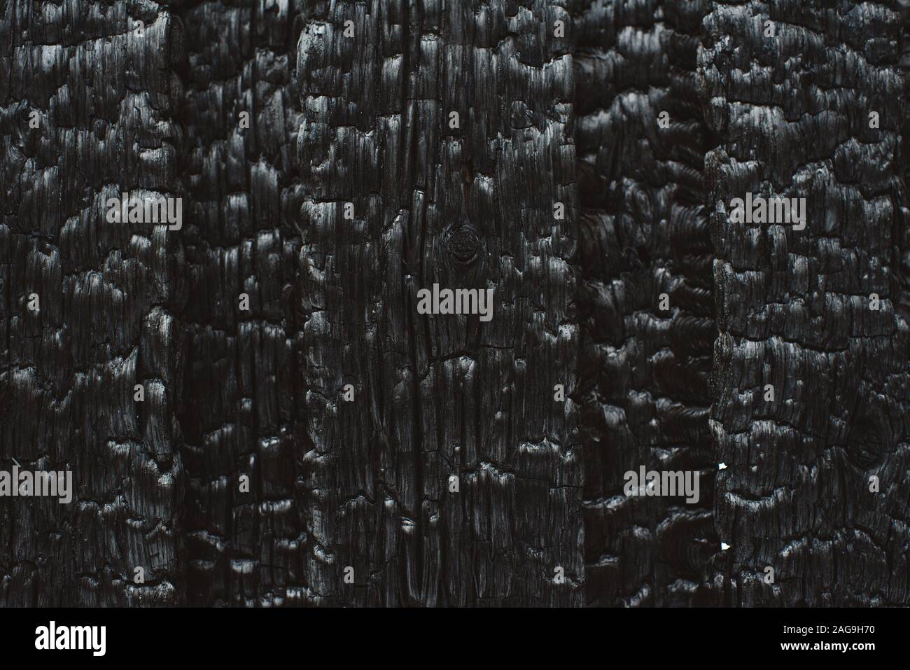 Charred wooden plank wall. Background close-up. Texture Stock Photo - Alamy