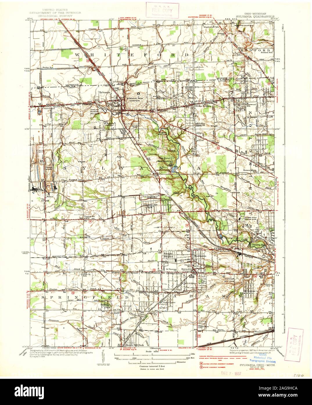 Sylvania ohio map hi-res stock photography and images - Alamy