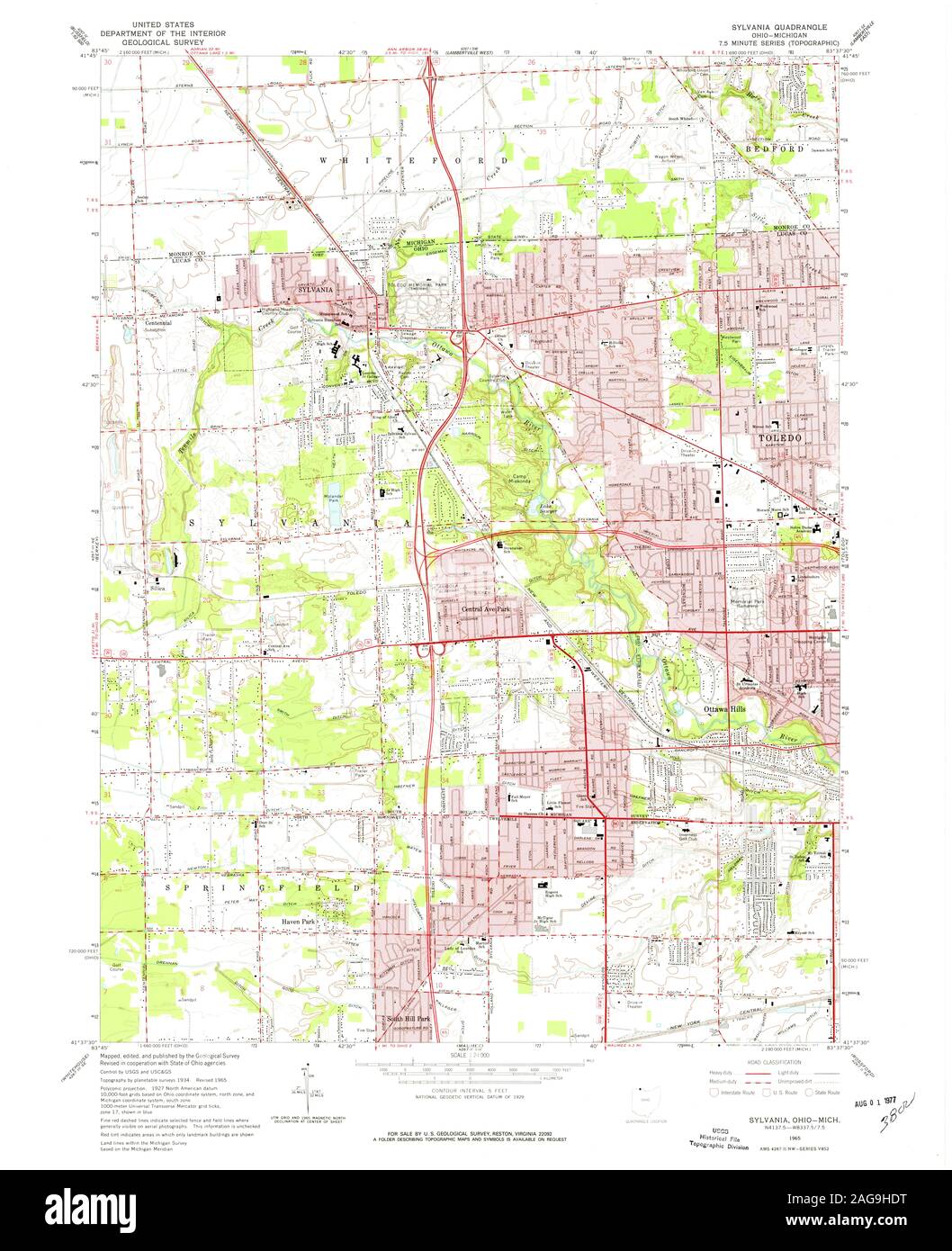 Sylvania ohio map hi-res stock photography and images - Alamy