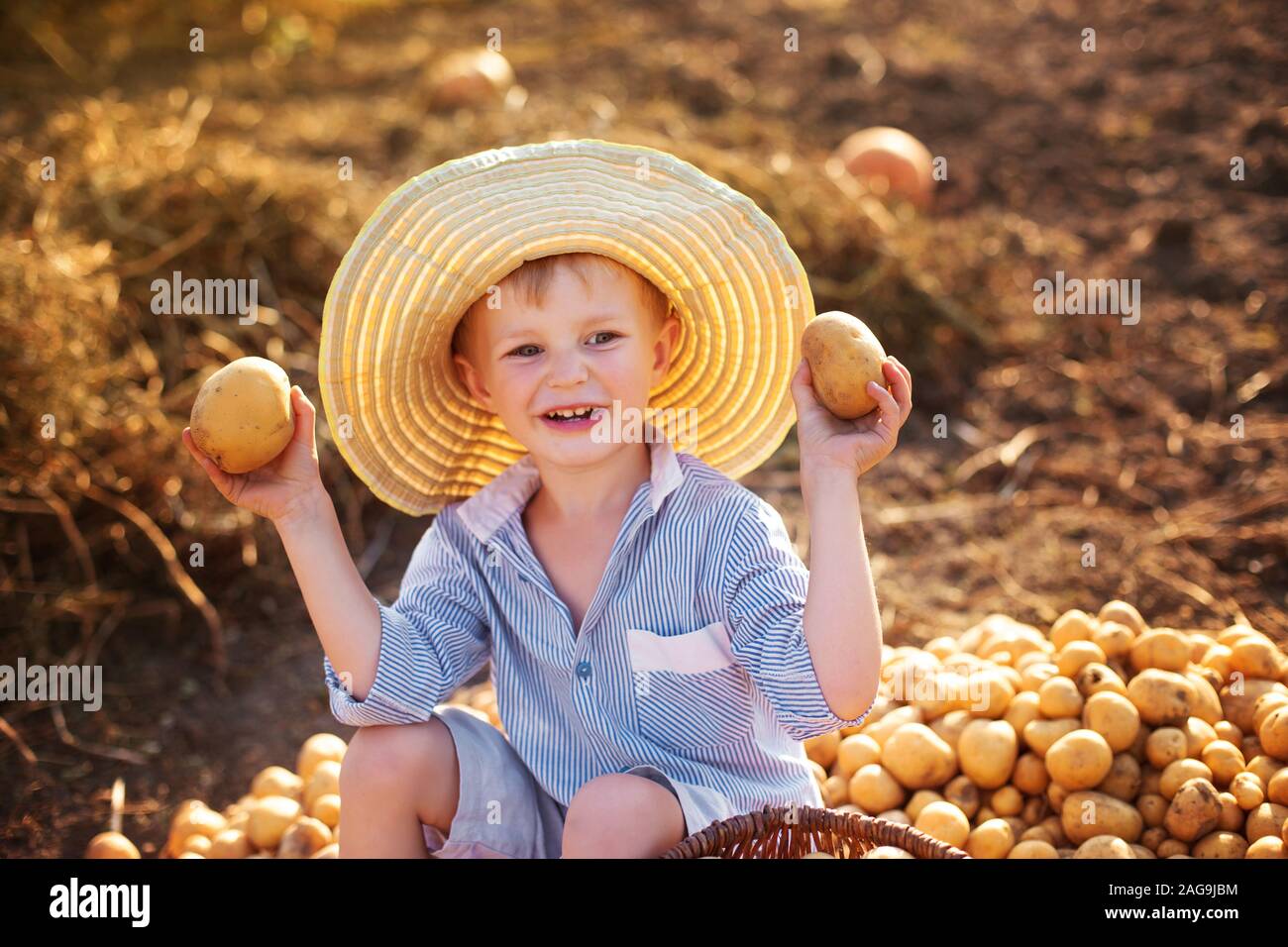 Happy potato family hi-res stock photography and images - Alamy