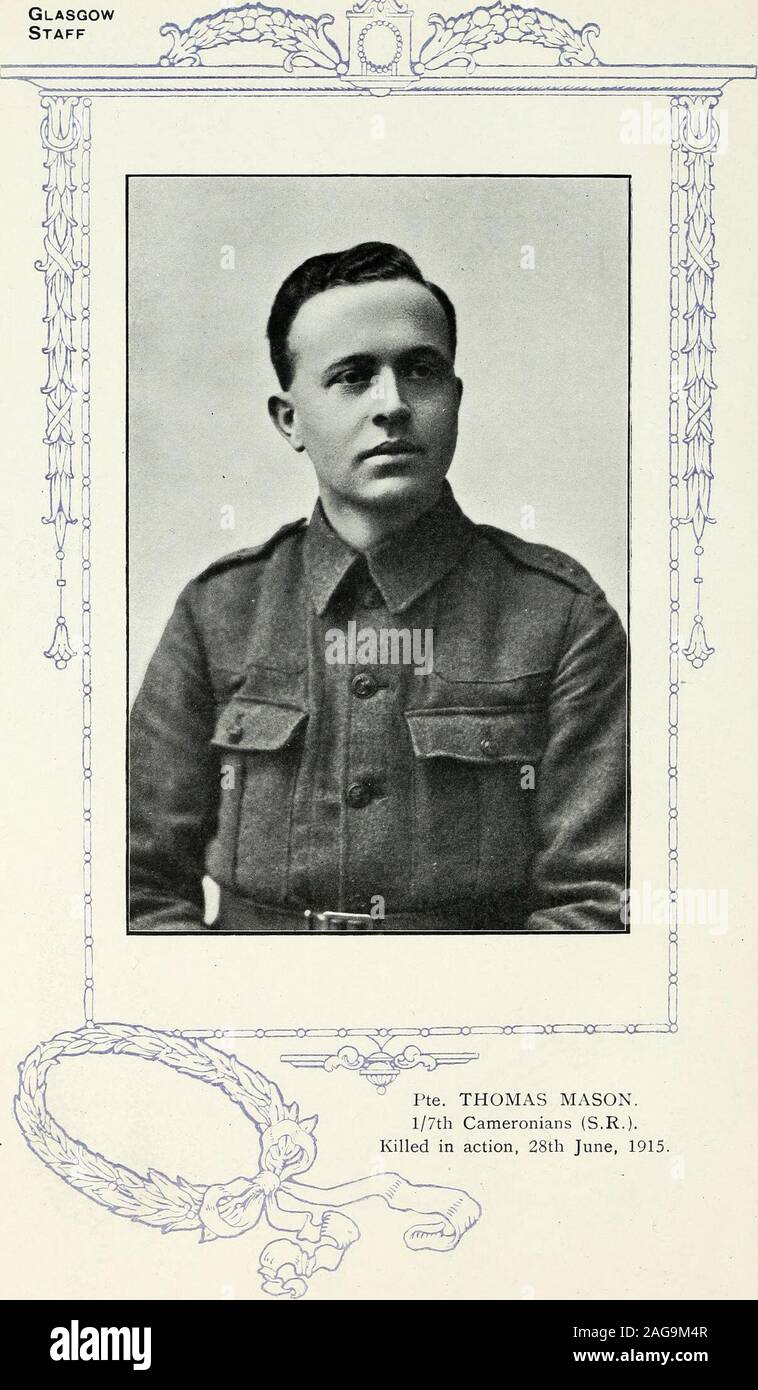 The cameronians scottish rifles hi-res stock photography and images - Alamy