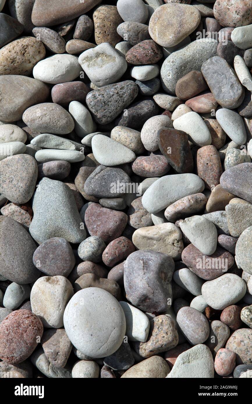 Vertical high angle shot of rocks of different shapes and sizes at the ...