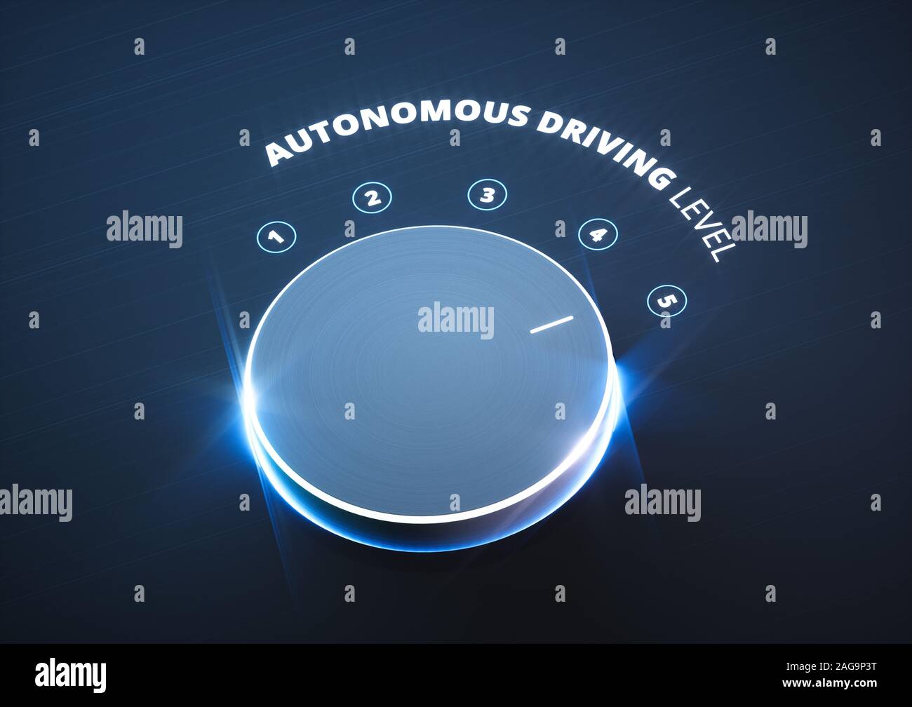 Autonomous driving level concept. 3d rendering Stock Photo - Alamy
