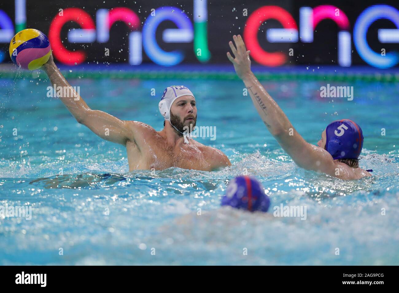 Civitavecchia, Italy, 17 Dec 2019, niccolò figari during WaterPolo ...