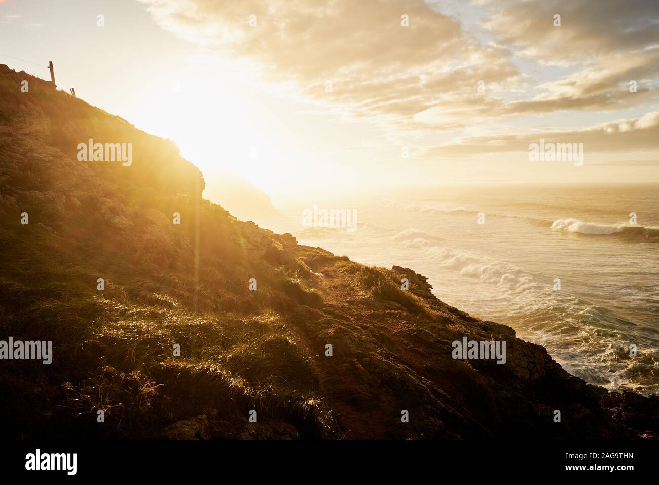 coastline with brave sea Stock Photo - Alamy