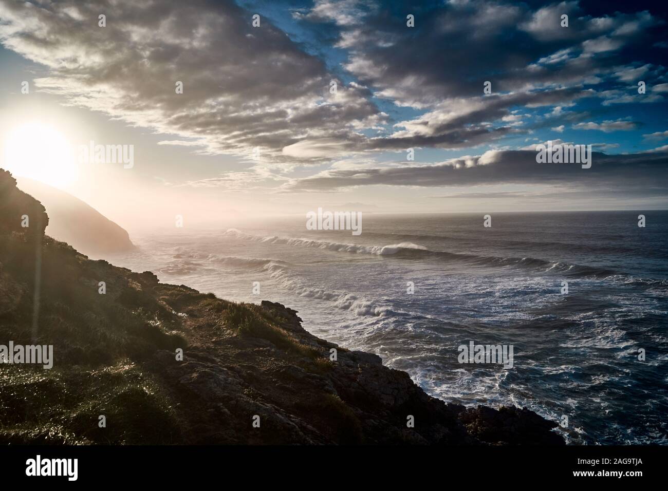 coastline with brave sea Stock Photo - Alamy