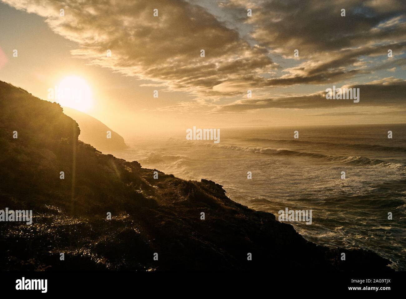 coastline with brave sea Stock Photo - Alamy