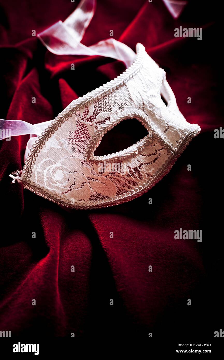 White and red mask hi-res stock photography and images - Alamy