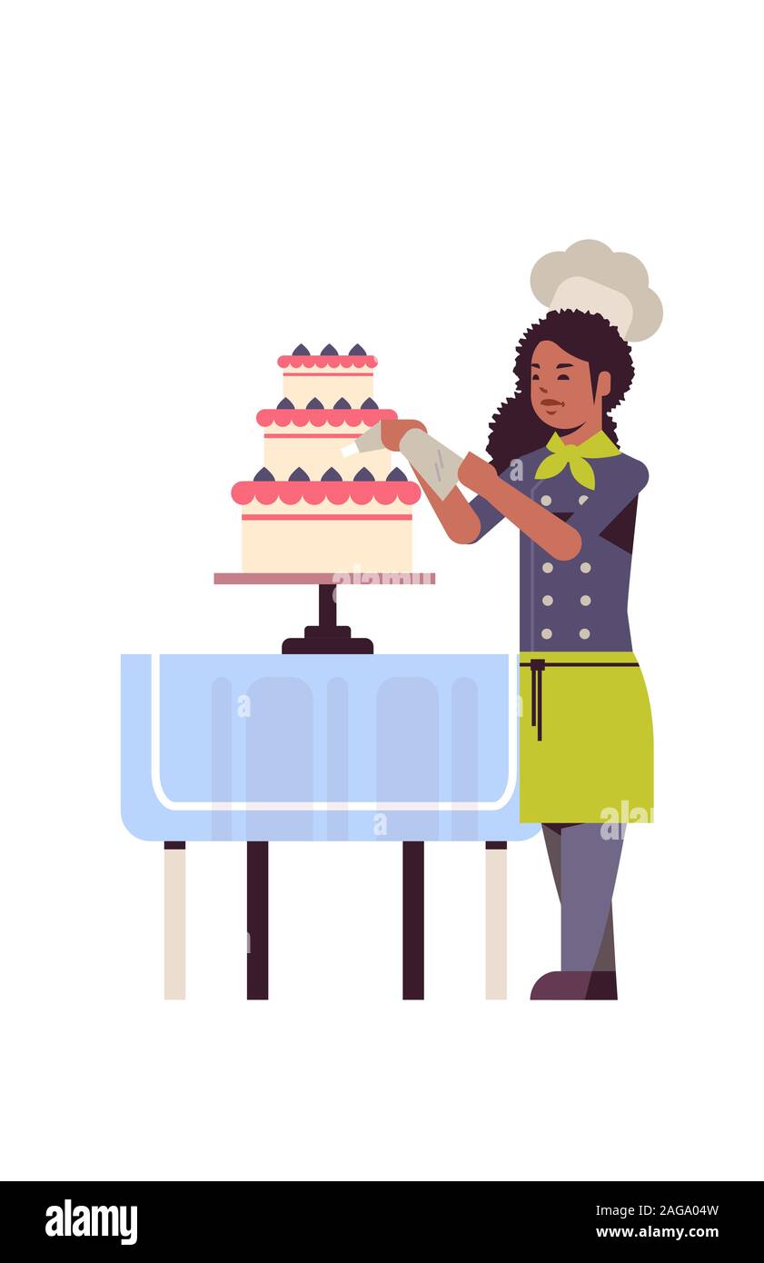 Cartoon woman pastry chef baker hi-res stock photography and images - Alamy