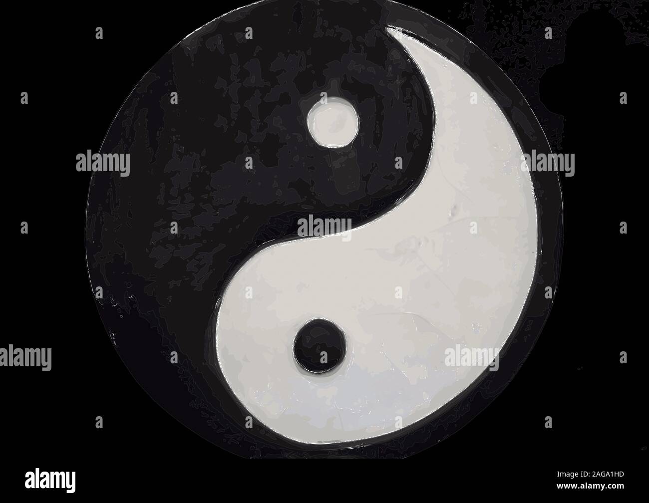 Yin yang symbol chinese character hi-res stock photography and images ...