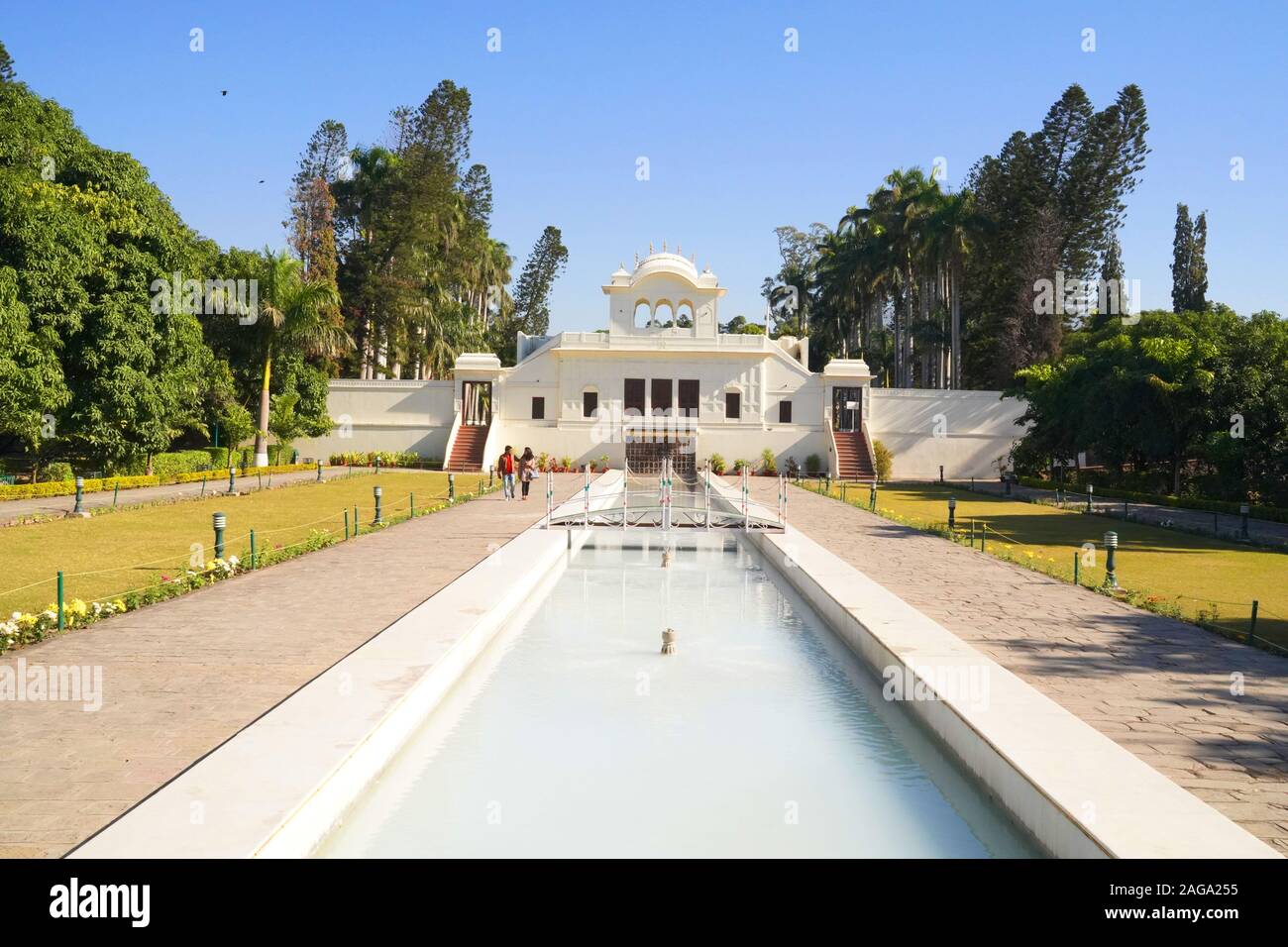 Panchkula, Haryana / India - December 03 2019: Yadavindra Gardens, also ...