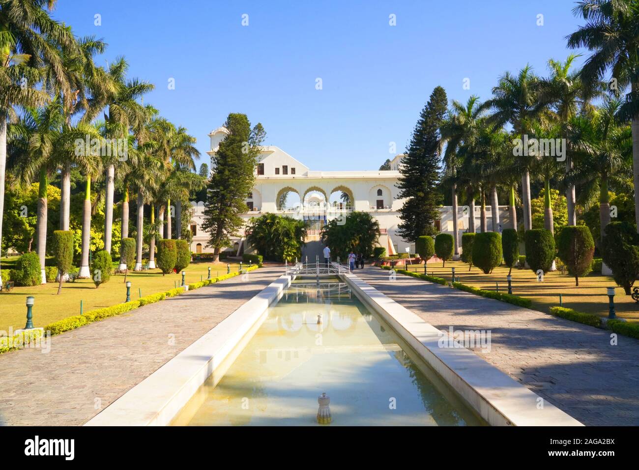 Panchkula, Haryana / India - December 03 2019: Yadavindra Gardens, also ...
