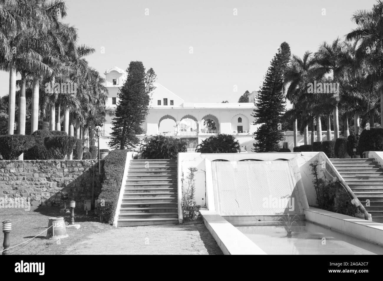 Panchkula, Haryana / India - December 03 2019: Yadavindra Gardens, also ...