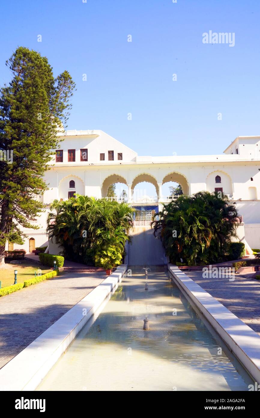 Panchkula, Haryana / India - December 03 2019: Yadavindra Gardens, also ...