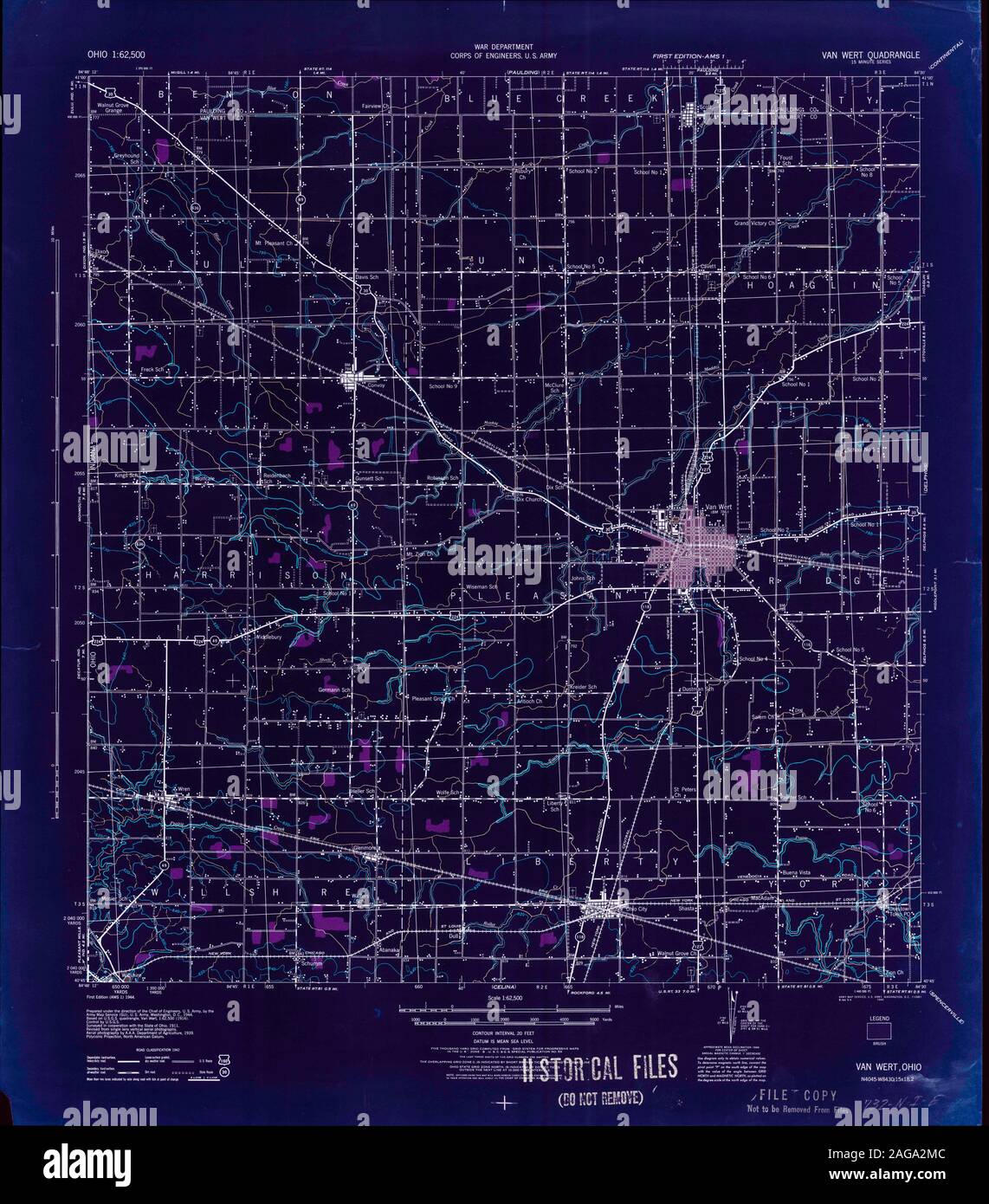 Van wert ohio map hi-res stock photography and images - Alamy