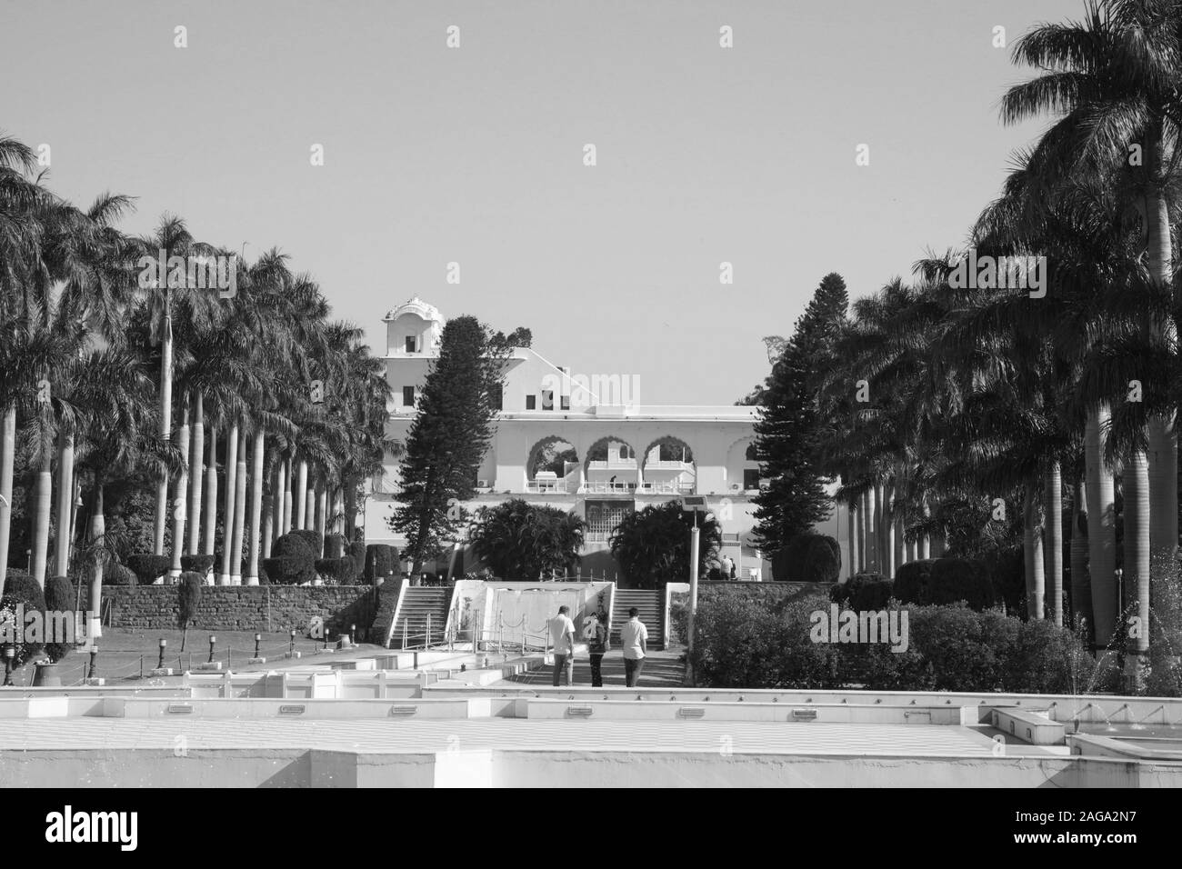 Panchkula, Haryana / India - December 03 2019: Yadavindra Gardens, also ...