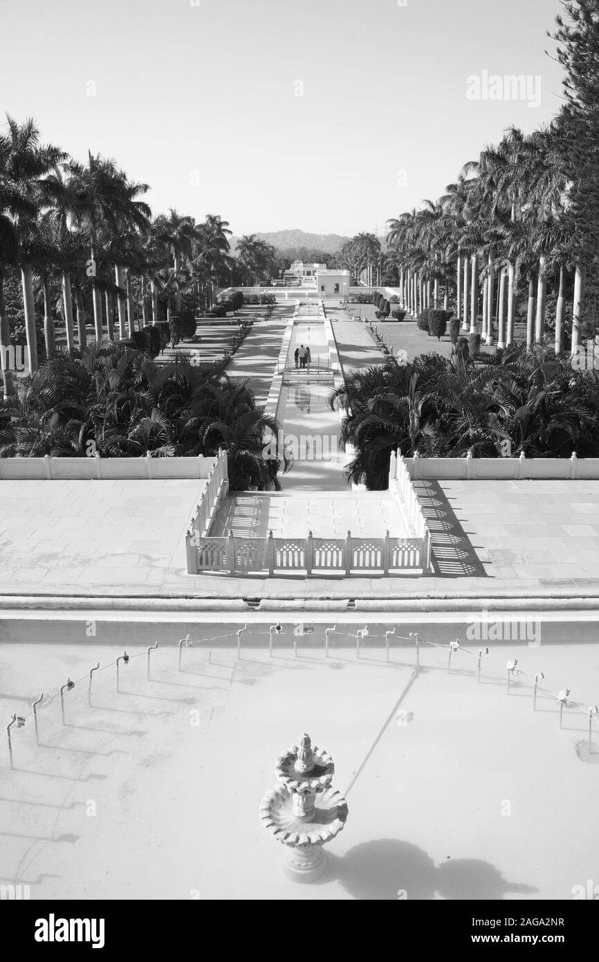Panchkula, Haryana / India - December 03 2019: Yadavindra Gardens, also ...