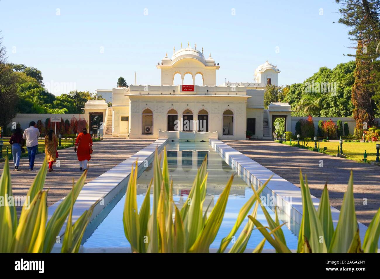 Panchkula, Haryana / India - December 03 2019: Yadavindra Gardens, also ...