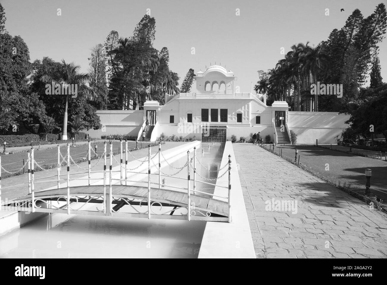 Panchkula, Haryana / India - December 03 2019: Yadavindra Gardens, also ...