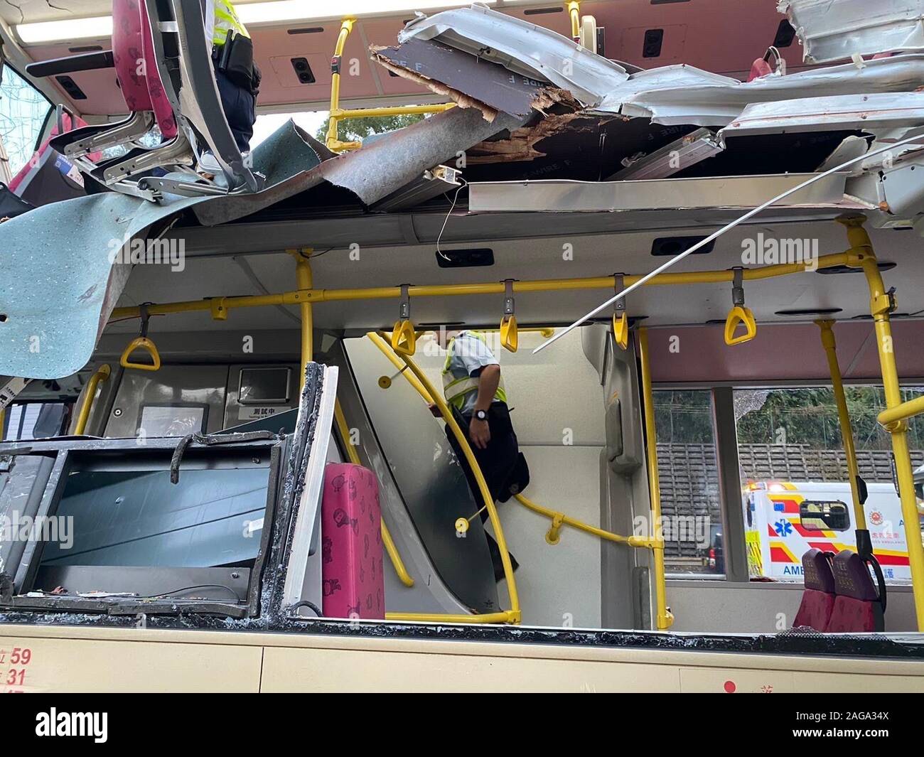 Hong Kong. 18th Dec, 2019. Photo taken on Dec. 18, 2019 shows the ...